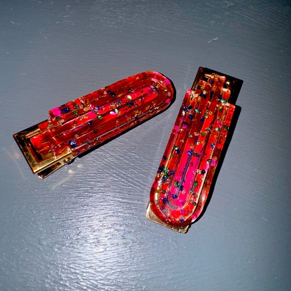 Accessories | Handmade Epoxy Clips For Your Hair | Poshmark